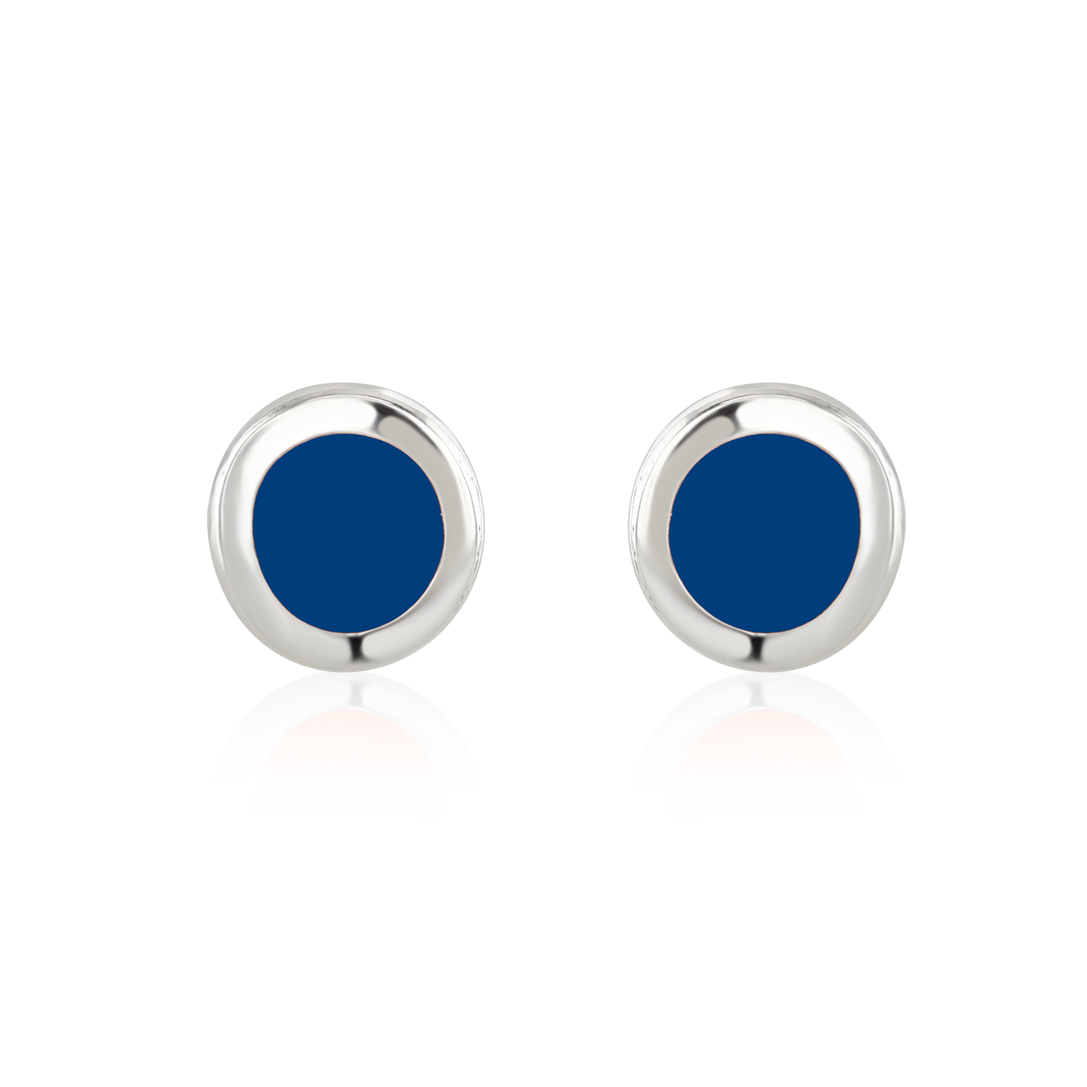 Royal Blue Enamel Studs